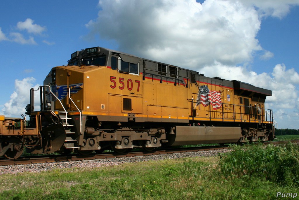 Eastbound UP Intermodal Train DPU